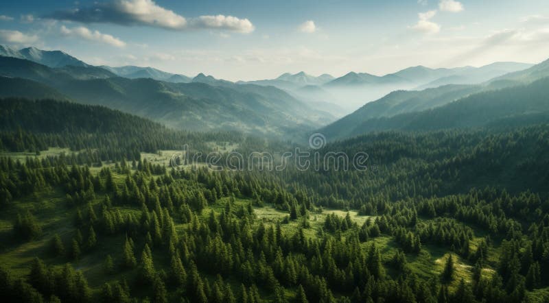 Landscape with Trees, Forest View, Tropical Forest View Stock ...