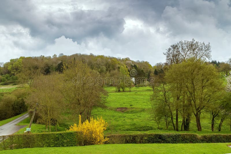 Landscape in Normandy, France Stock Photo - Image of france, landscape ...