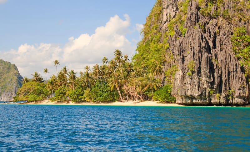 Landscape of Tropical Island. Philippines. Stock Photo - Image of cliff ...