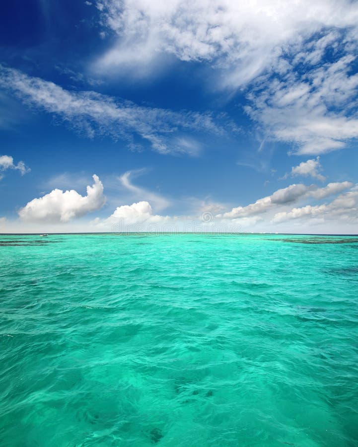Landscape with Turquoise Sea Stock Photo - Image of infinity, landscape ...