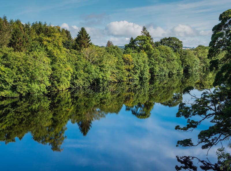 Tweed Valley At Traquair Near Innerleithen In Scotland Stock Image ...
