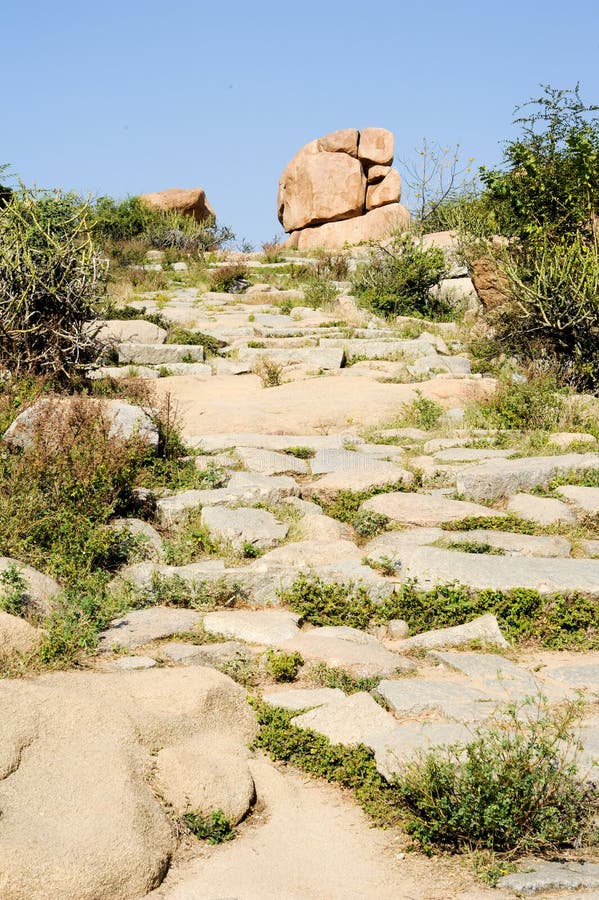 Landscape with Unique Mountain Formation at Hampi Stock Photo - Image ...