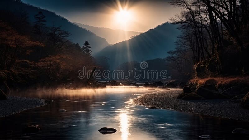 The Landscape of Untameable Nature of Snow Mountains and River Forest ...