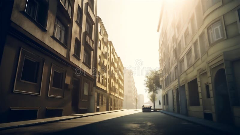 Landscape Urban Composition Stock Illustration - Illustration of ...