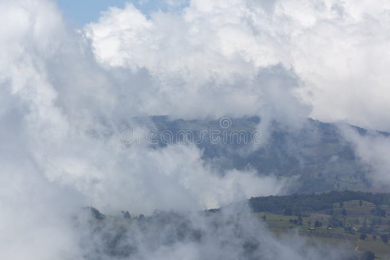 Landscape of the Valley and Clouds in Merida, Venezuela Stock Image ...