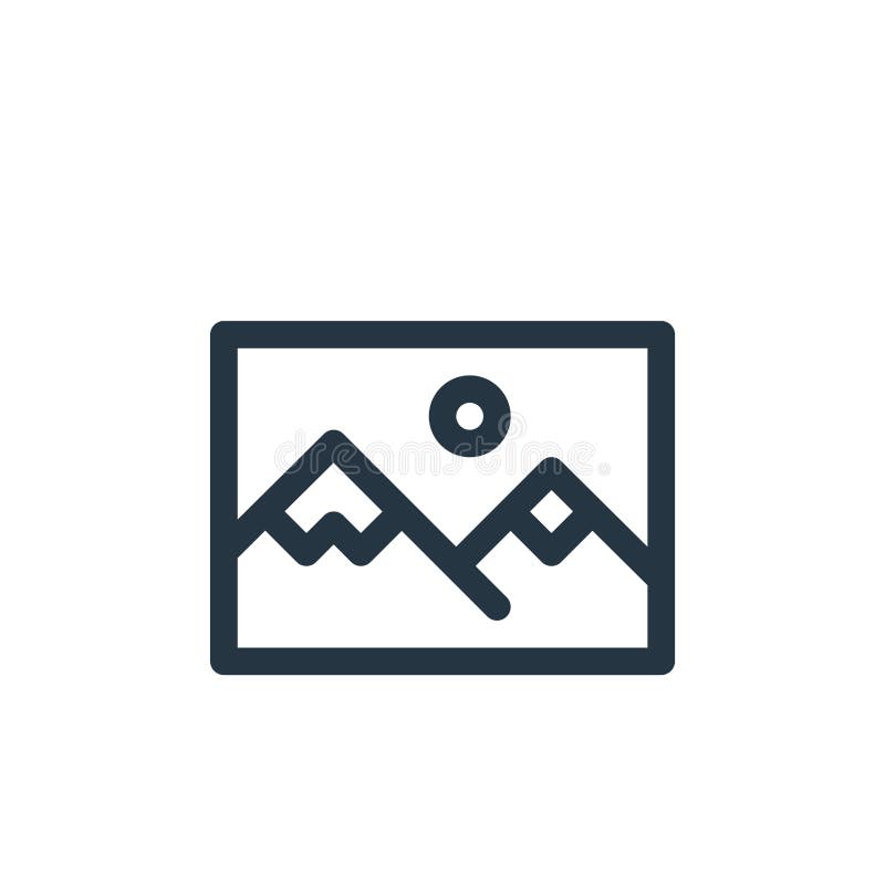 Landscape Vector Icon. Landscape Editable Stroke. Landscape Linear ...