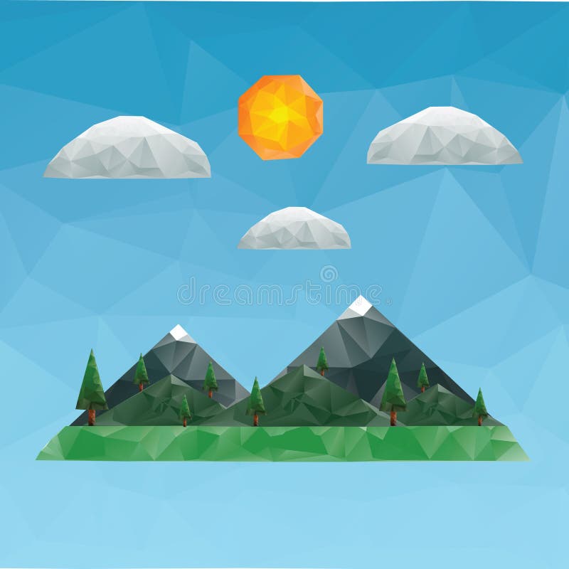 Landscape. Vector Illustration Decorative Design Stock Illustration ...