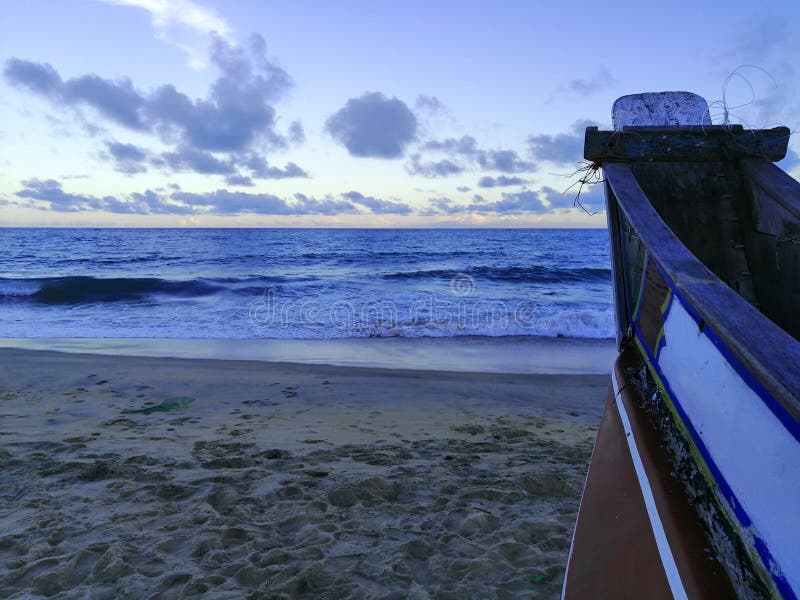 The Landscape of View of Beach Side Stock Image - Image of place ...