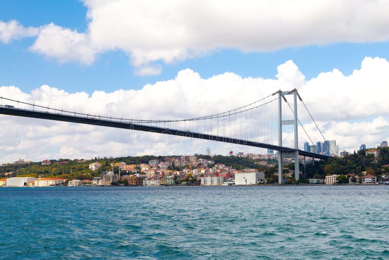 Landscape View of Bosphorus Bridge Stock Photo - Image of europe ...