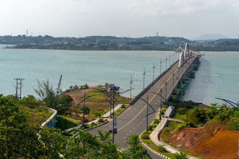 Dompak Bridge Tanjungpinang Stock Image - Image of architecture ...