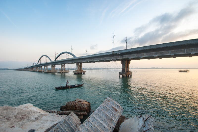 Dompak Bridge Tanjungpinang Stock Image - Image of icon, landmark ...