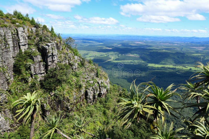 Landscape View at God S Window in South Africa Stock Photo - Image of ...