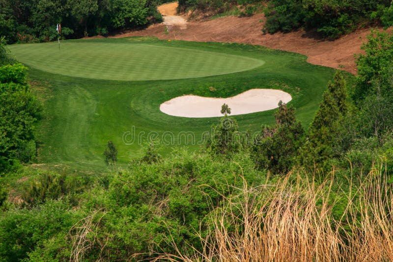 Landscape View of Golf Course Stock Image - Image of game, golfer: 73318857