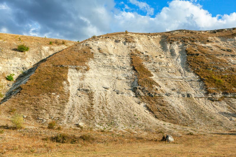 Landscape View of Limestone Hill Stock Image - Image of landscape ...