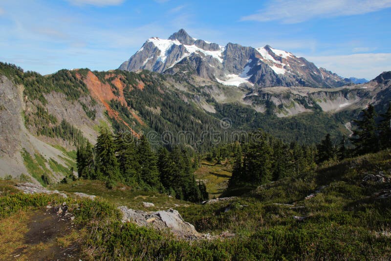 Landscape View of Mount Baker Stock Image - Image of mountain, mount ...