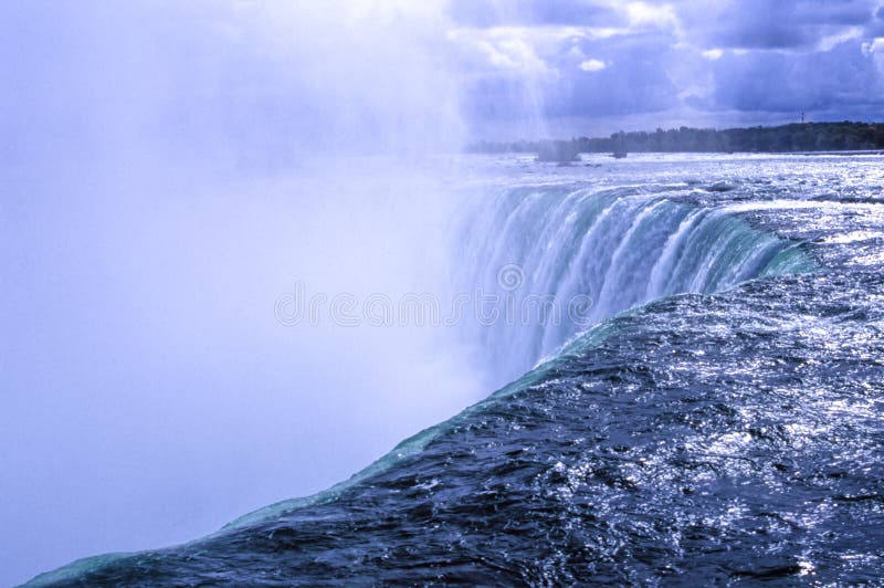 Niagara Falls from Both Sides. Stock Photo - Image of springtime ...