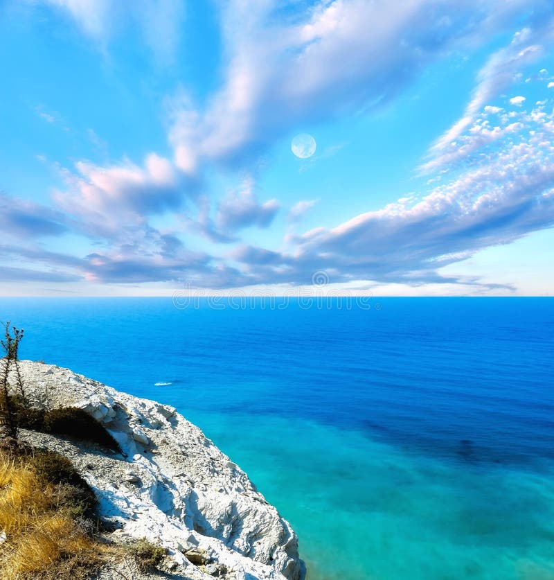 Landscape View Over the Famous Blue Bay Near the Birthplace of ...