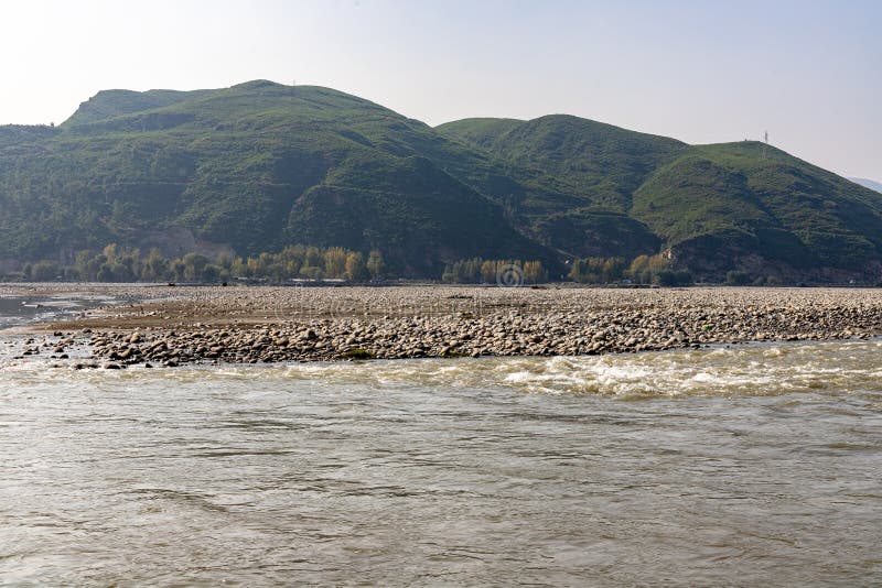 Landscape View of River Along Mountains Stock Photo - Image of tree ...