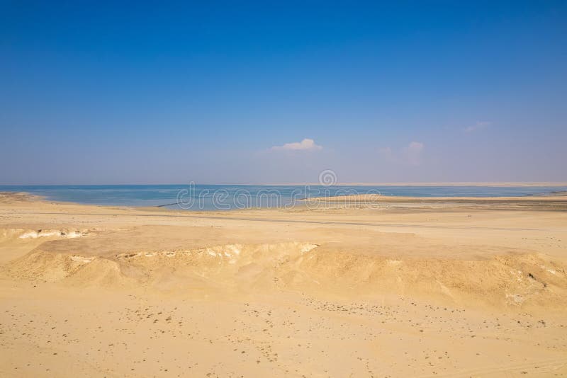 Landscape View of Sealine Sand Dunes in Doha Qatar Stock Photo - Image ...