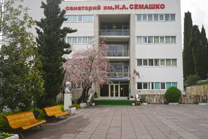 Landscape with a View of the Semashko Sanatorium Building Editorial ...