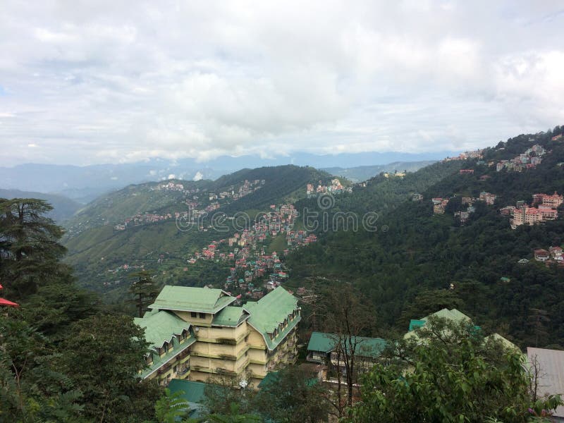 Landscape View of Shimla HIlls HP India 1 Stock Image - Image of ...