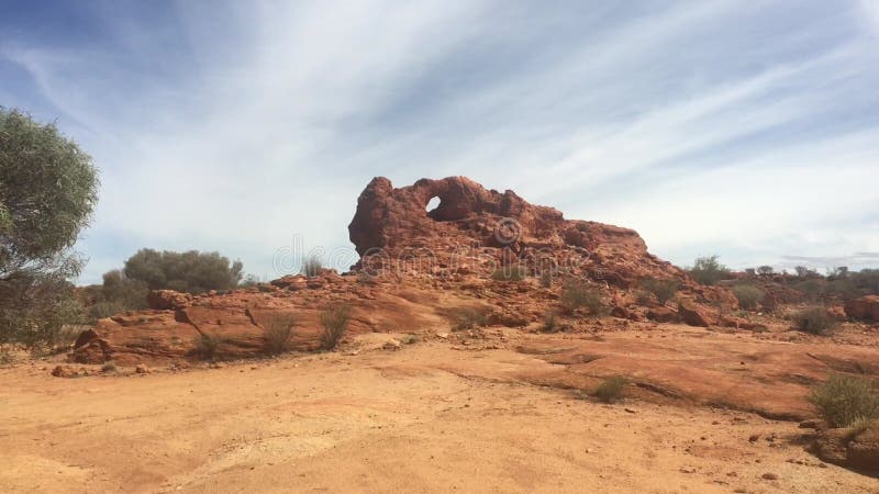 Unique Rock Formation in Western Australia Outback Stock Footage ...
