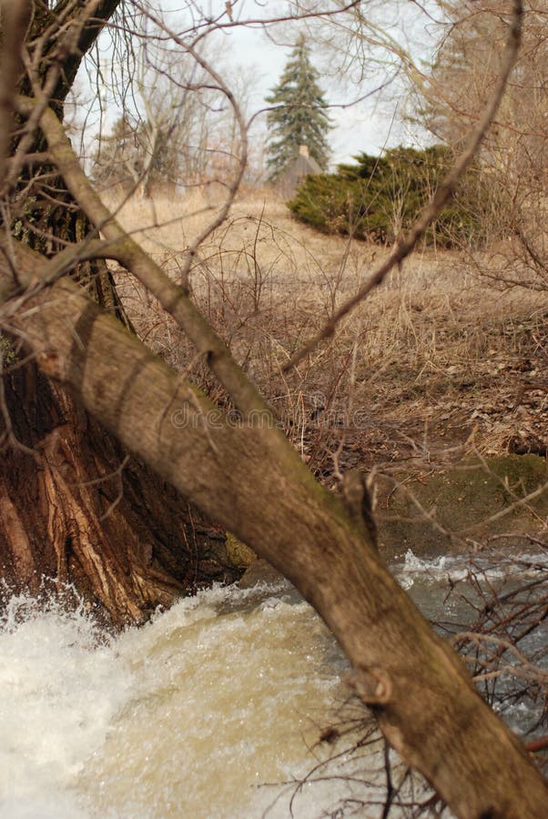 A Landscape View of a Waterfall in the Country Stock Photo - Image of ...