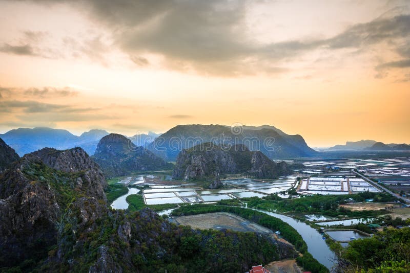 Landscape Viewpoint At Khao Daeng ,Sam Roi Yod National Park Stock ...