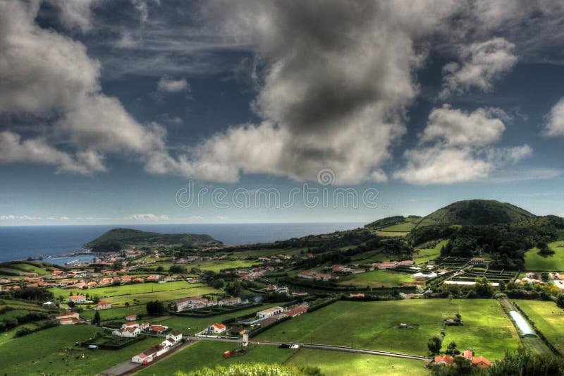 Landscape Views from Faial Island in Azores. Pico Island View Stock ...