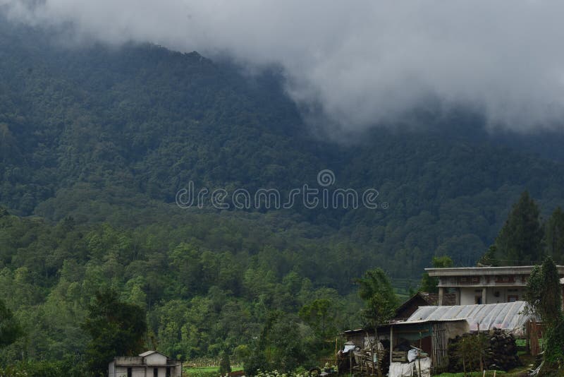 Landscape Village in Malang Batu Stock Photo - Image of malang, mala ...