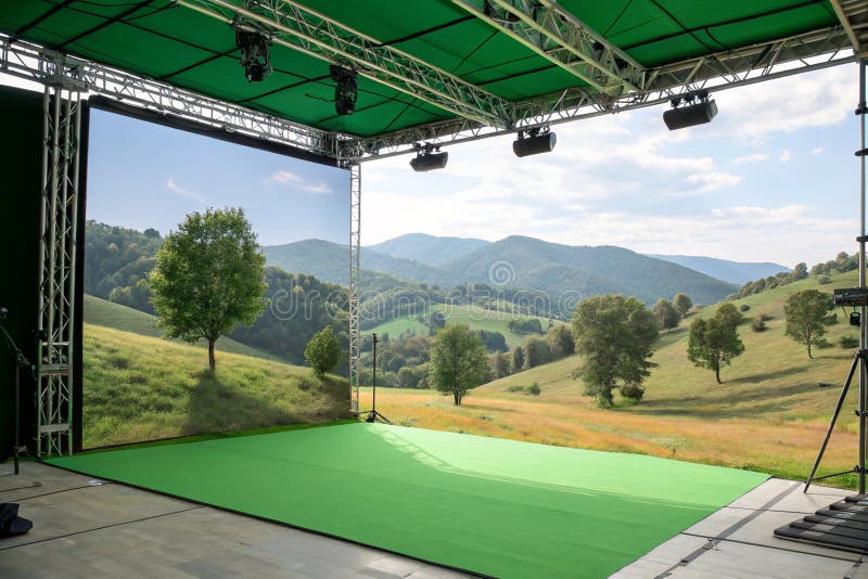 Landscape Virtual Studio Backdrop for Tv Shows, Commercials or Events ...