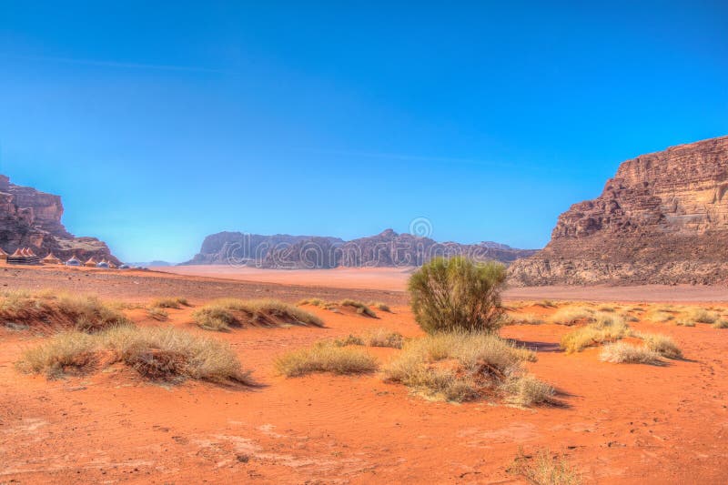 Landscape of Wadi Rum Desert in Jordan Stock Photo - Image of tourism ...