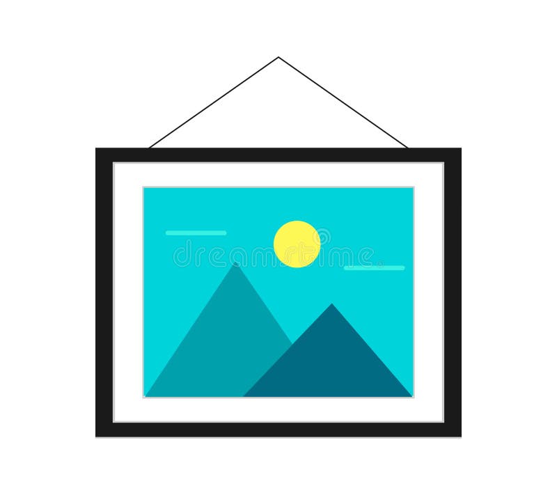 Landscape Wall Frame. Vector Illustration Stock Vector - Illustration ...