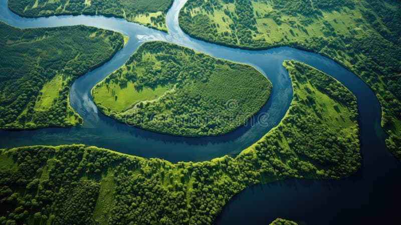 Landscape water patterns stock image. Image of winding - 327531303