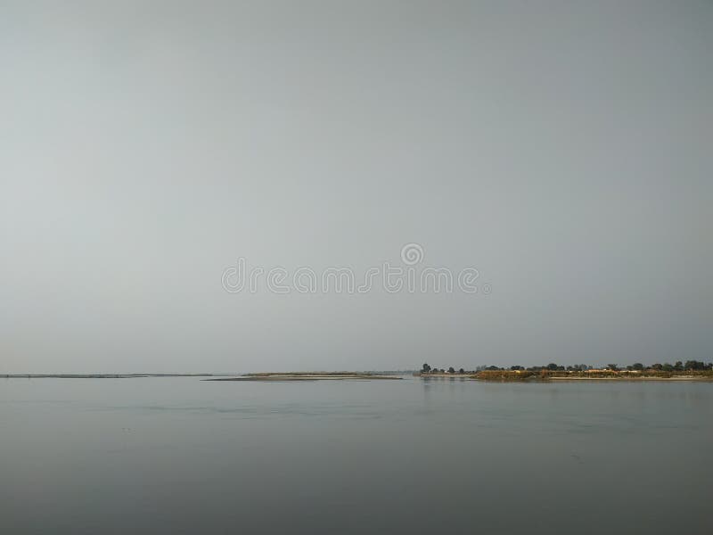Landscape of Water and River in India Stock Image - Image of beauty ...
