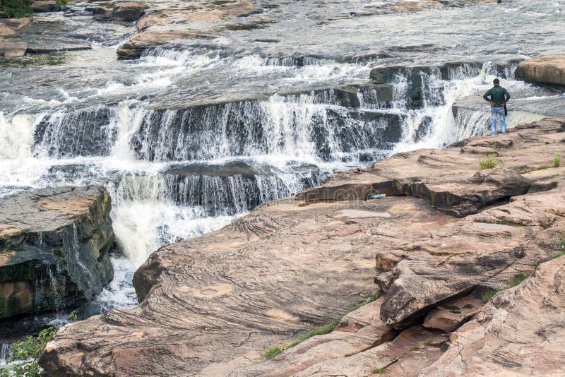 Landscape and Waterfall at Rohtas Bihar Editorial Stock Image - Image ...