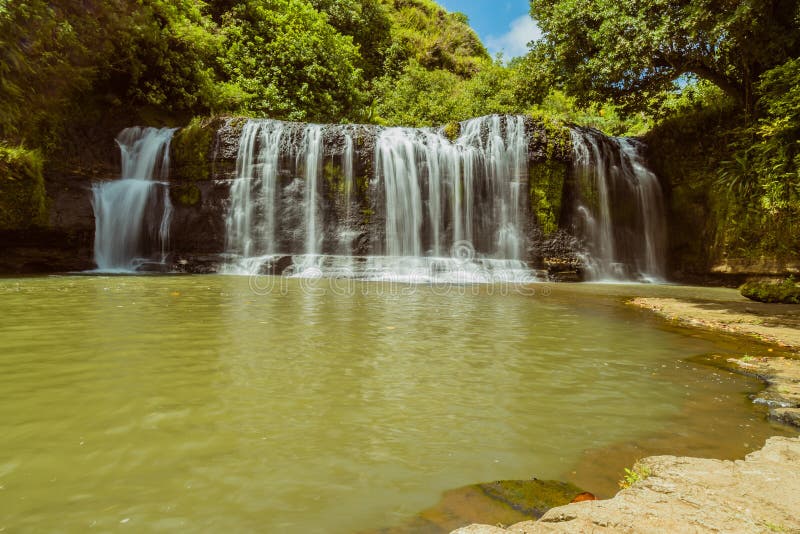 Landscape of a Waterfall Taken with ND Filter Stock Photo - Image of ...