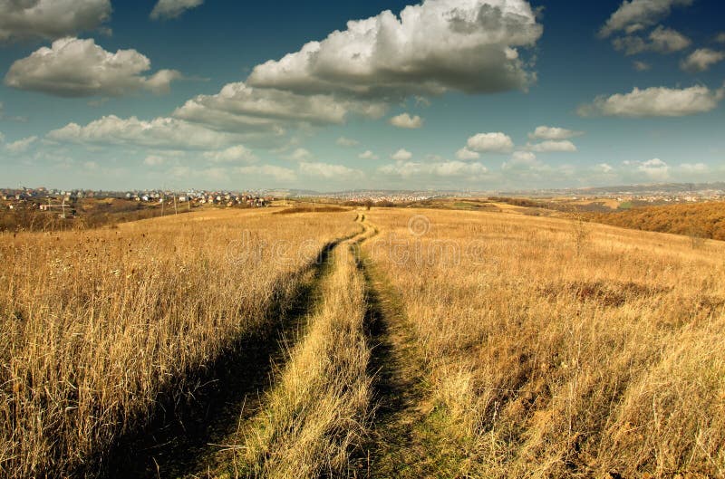 Landscape with way stock image. Image of rural, landscape - 21382545