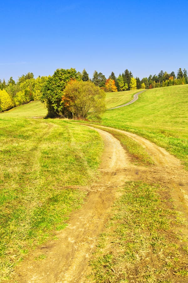 Landscape and Winding Track Stock Photo - Image of nature, countryside ...