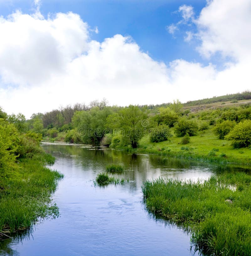 Landscape winth river stock image. Image of landscape - 15921461