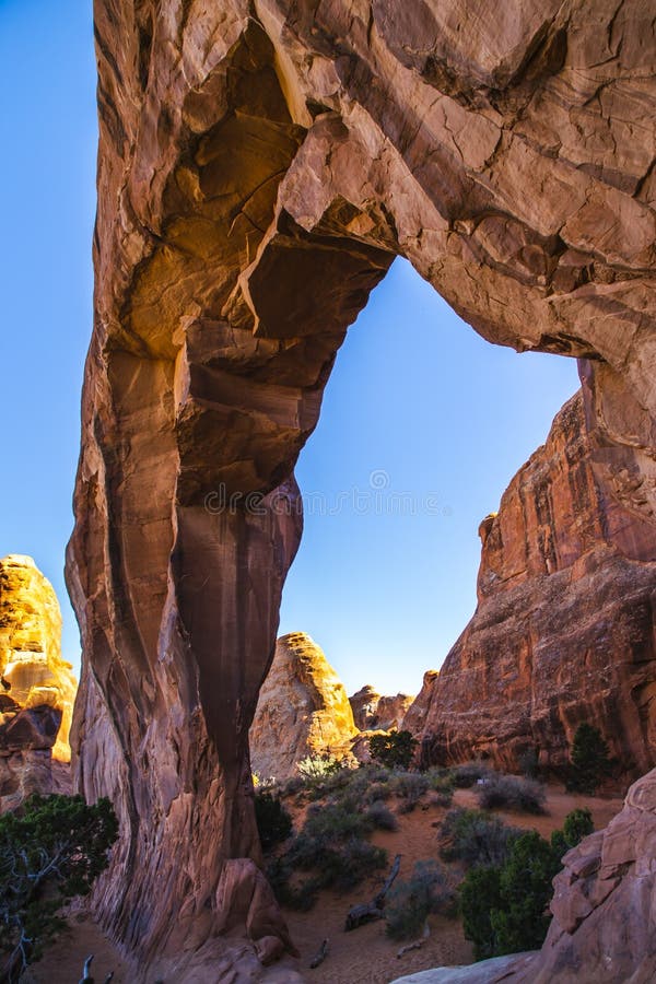 Landscapes of Arches National Park in Spring Stock Image - Image of ...
