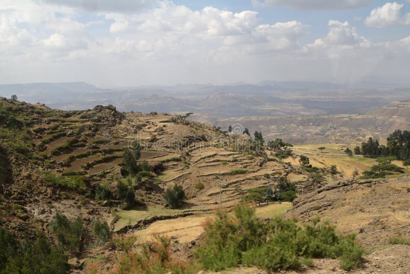 Landscapes of Ethiopia in Africa Stock Photo - Image of geology, nature ...