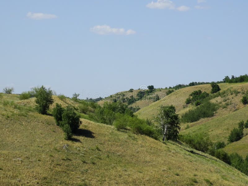 Landscapes of the Great Steppe Stock Photo - Image of travel, green ...