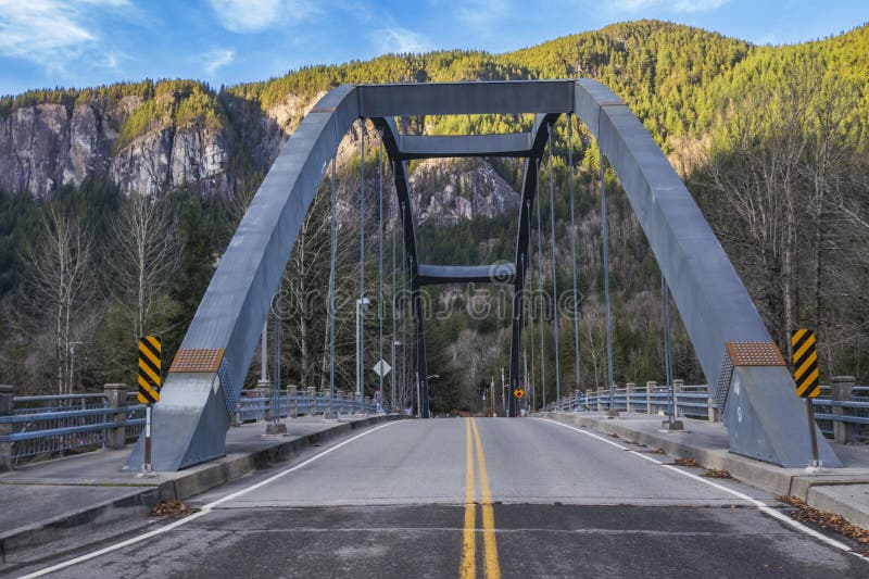 The Landscapes of Index Town and North Fork Skykomish River. Stock ...
