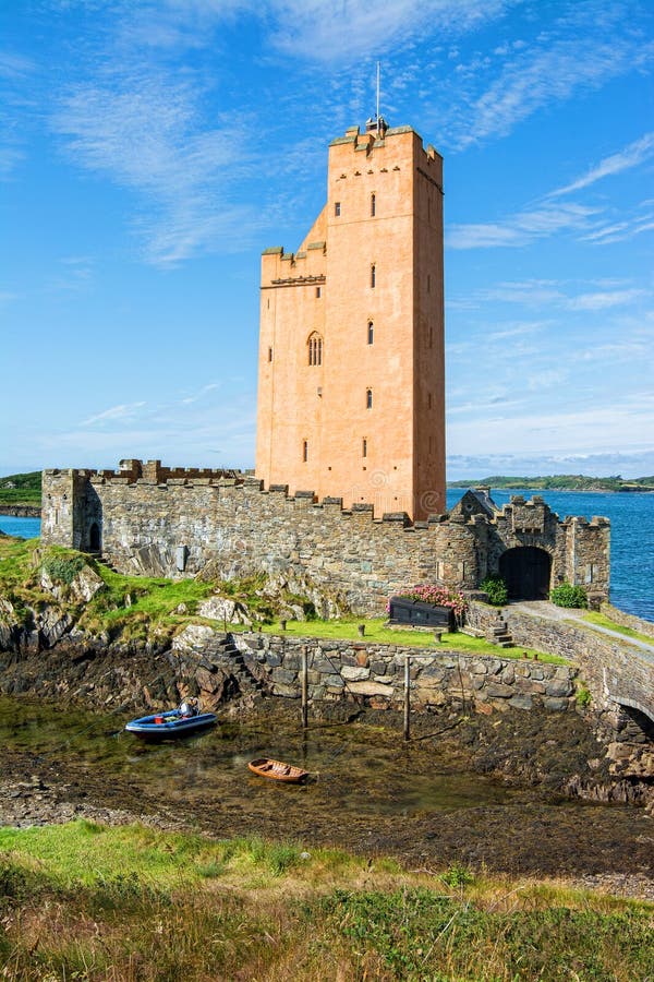 Landscapes of Ireland. Kilcoe Castle Stock Image - Image of rare ...