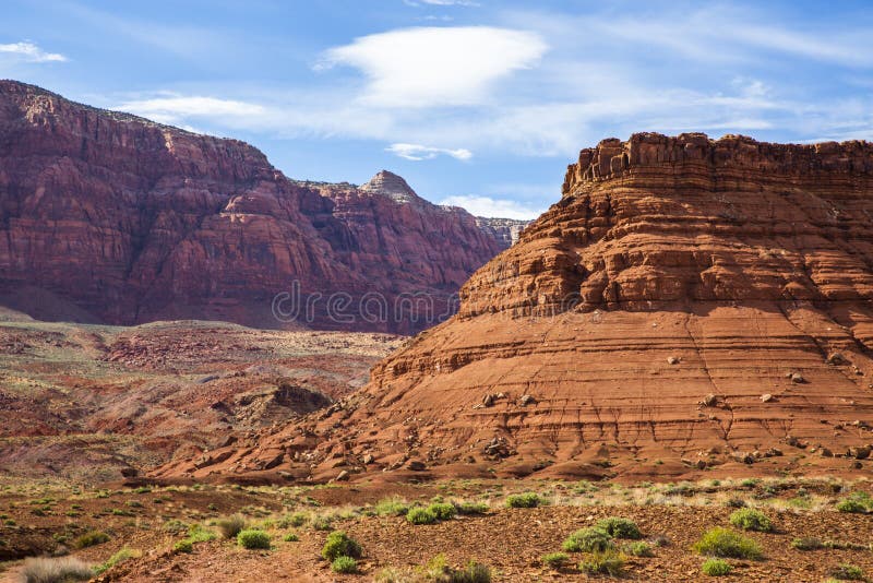 Landscapes of Marble Canyon in Spring Arizona Stock Image - Image of ...