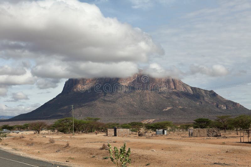 Landscapes in the North of Kenya Stock Photo - Image of mountain, kenya ...