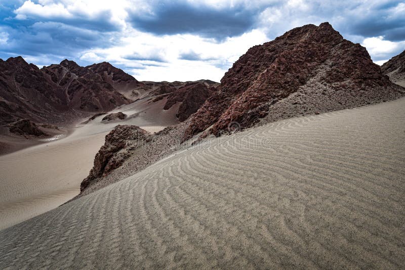 Sand Dunes in the Nazca Desert. Ica, Peru Stock Photo - Image of ...