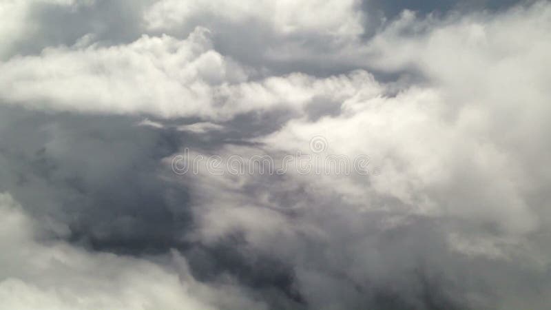 Landscapes Sky and Cloud View from Inside of Plane Stock Footage ...
