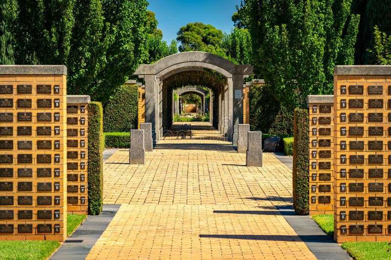 Landscapes in Springvale Botanical Cemetery, Melbourne, Australia ...